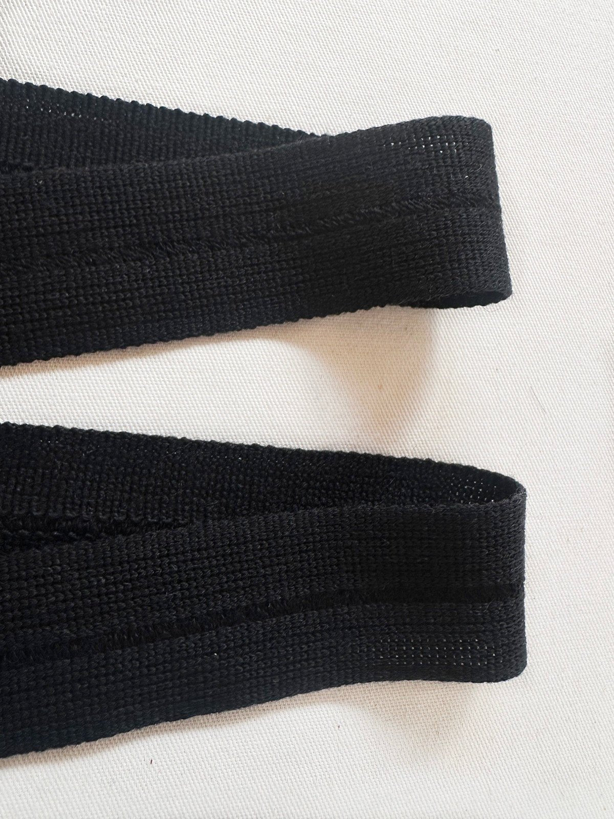 Black Wool Petersham Fold Over Binder – L'Etoffe Fabrics LLC