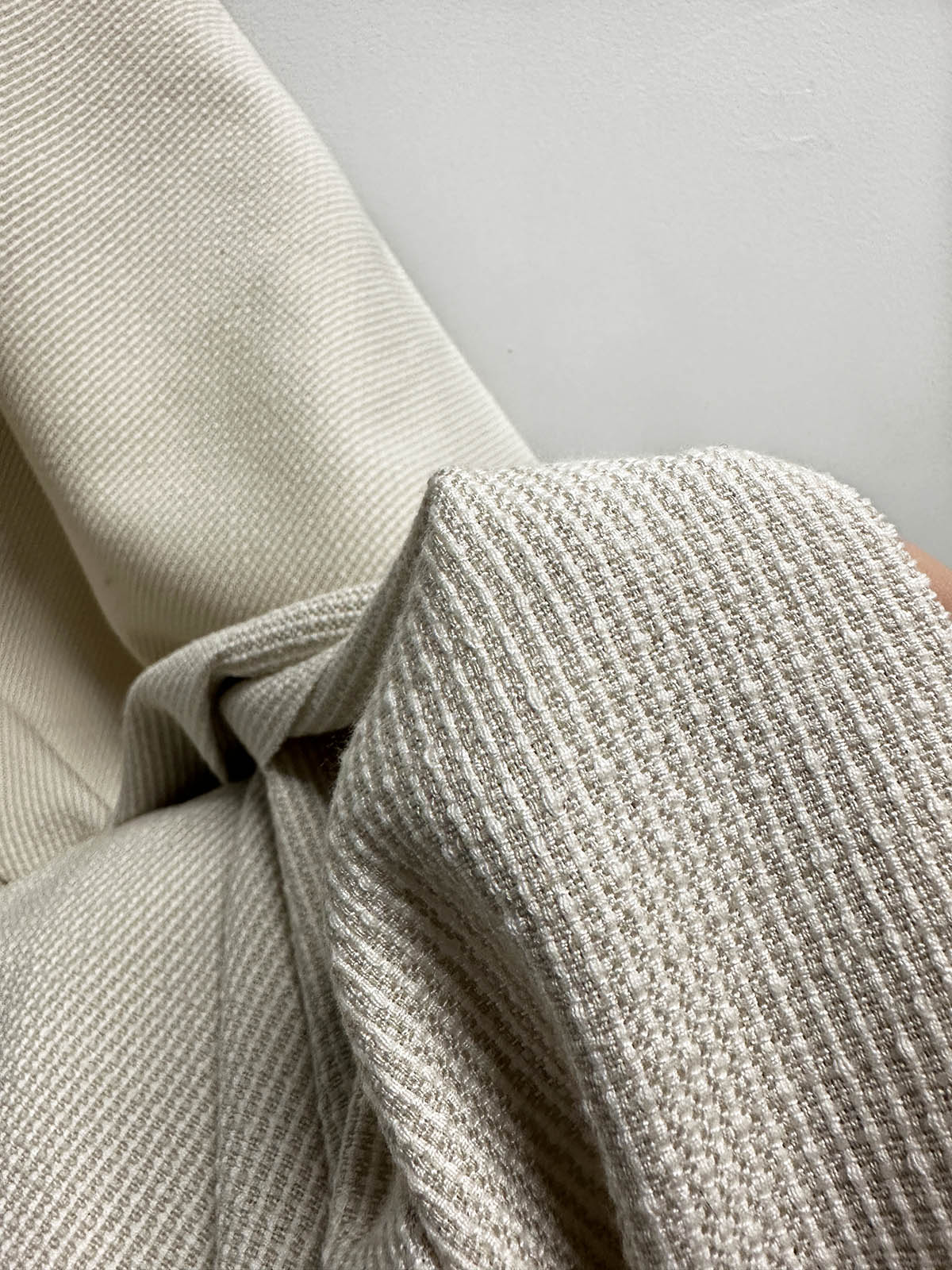 Home Textured Two Tone Ivory Natural Fibers – L'Etoffe Fabrics LLC