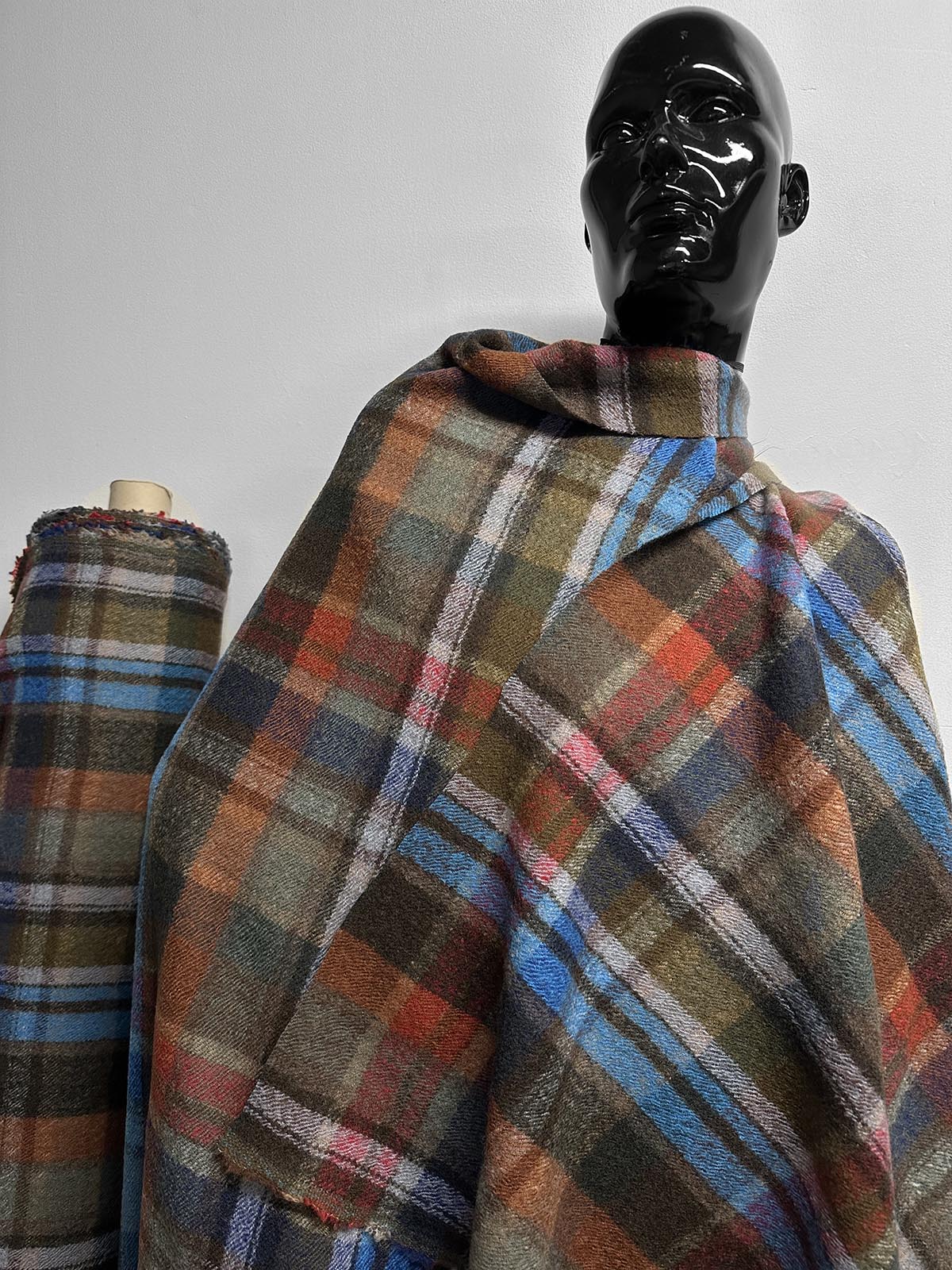 Italian Soft Plaid Boiled Fluffy Virgin Wool – L'Etoffe Fabrics LLC