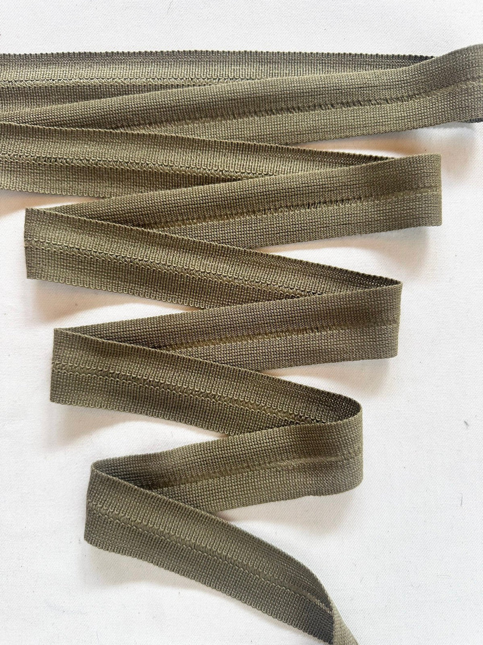 Khaki Wool Fold Over Binder – L'Etoffe Fabrics LLC
