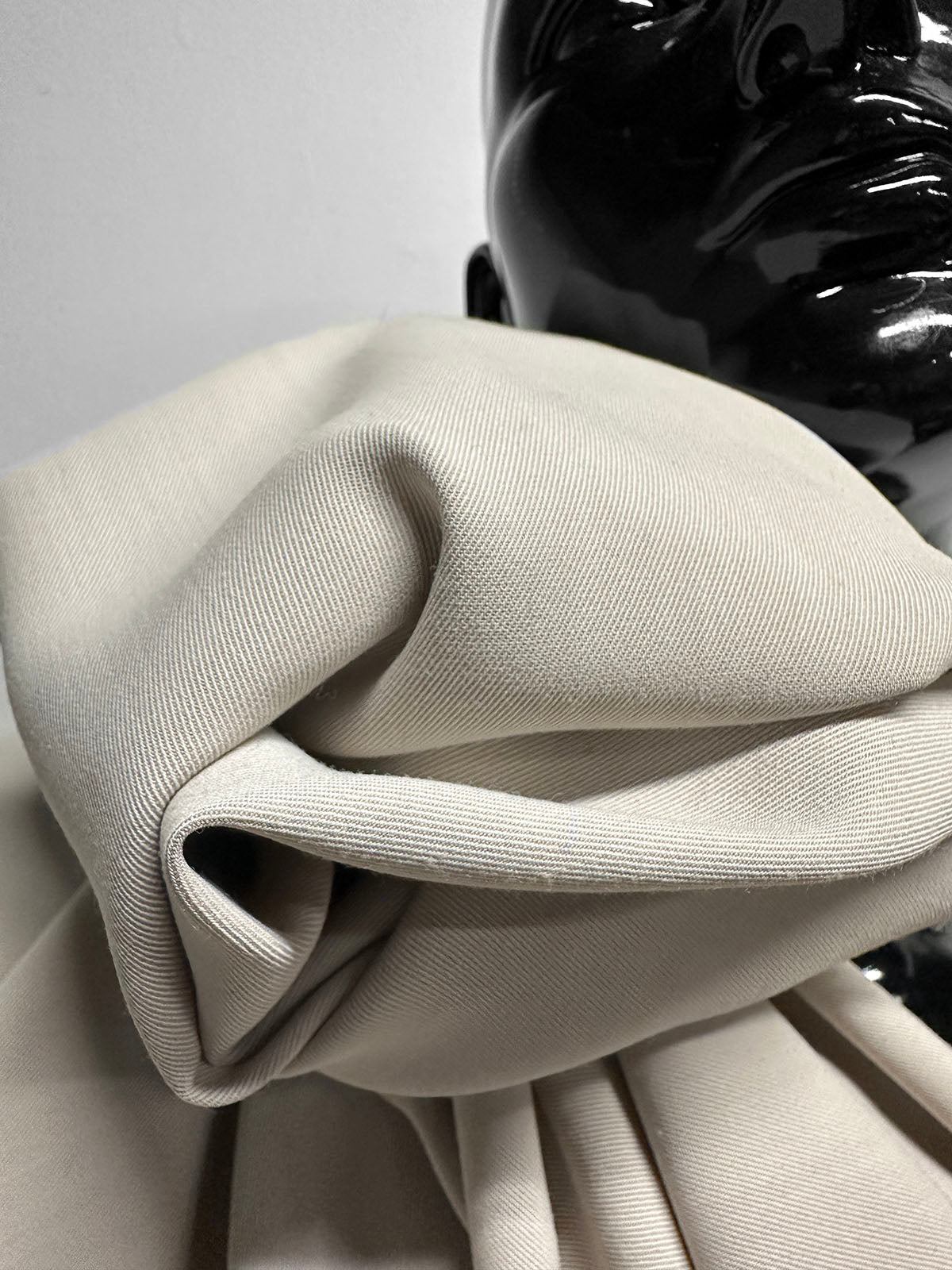 Deadstock Italian Fabric Luxury Stone Soft Drape Twill Pant Weight – L ...